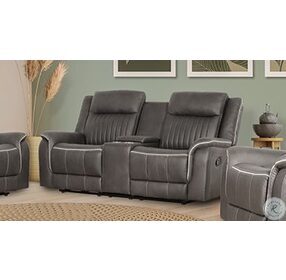 Enzo Gray Dual Reclining Sofa From New Classic | Coleman Furniture