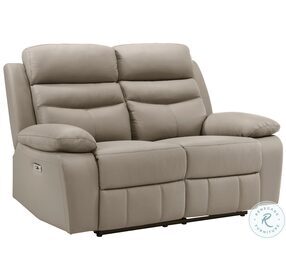 Hancock Latte Double Power Reclining Sofa From Homelegance | Coleman ...
