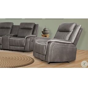 Enzo Gray Dual Reclining Sofa From New Classic | Coleman Furniture