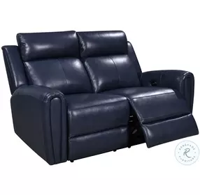 Jonathan Blue Power Reclining Sofa From Leather Italia | Coleman Furniture