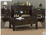 Kona Grove Rustic Chocolate Square End Table from Jofran | Coleman ...