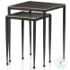 Dalston Raw Black Nesting End Tables from Four Hands | Coleman Furniture