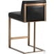 Ikon Black Leather Dean Counter Stool from Sunpan | Coleman Furniture