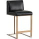 Ikon Black Leather Dean Counter Stool from Sunpan | Coleman Furniture