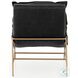 Taryn Sonoma Black Leather Chair from Four Hands | Coleman Furniture
