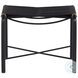 Riz Black Leather Stool From Sunpan | Coleman Furniture