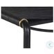 Riz Black Leather Stool From Sunpan | Coleman Furniture