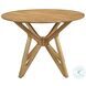 Elowen Light Walnut Solid Wood Round Dining Table From Coaster ...