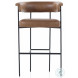 Carrie Chaps Saddle Leather Bar Stool from Four Hands | Coleman Furniture
