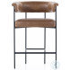 Carrie Chaps Saddle Leather Counter Height Stool from Four Hands ...