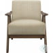 Damala Light Brown Fabric Accent Chair from Homelegance | Coleman Furniture