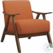 Damala Light Brown Fabric Accent Chair from Homelegance | Coleman Furniture