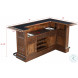 Manchester Distressed Walnut Raised Panel Return Bar from ECI Furniture ...