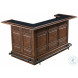 Manchester Distressed Walnut Raised Panel Return Bar from ECI Furniture ...