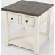 Madison County Vintage White End Table from Jofran | Coleman Furniture