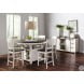 Madison County Vintage White 54" Adjustable Storage Dining Table from ...