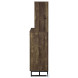 182082 Rustic Oak Herringbone Wine Cabinet From Coaster | Coleman Furniture