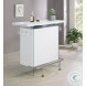 182632 High Gloss White And Chrome Bar Unit From Coaster | Coleman ...