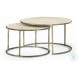 Modern Basics Natural Travertine Round Cocktail Table from Hammary (190 ...