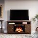 Fairview Oak Dark Brown 60" TV Stand with Electric Fireplace From Jofran | Coleman Furniture