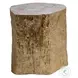 Trunk Segment Gold Leaf Spot Table from Artistica Home | Coleman Furniture