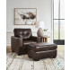 Santorine Dark Brown Ottoman From Ashley Furniture | Coleman Furniture