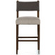Ferris Nubuck Charcoal Leather Bar Stool from Four Hands | Coleman ...