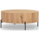 Eaton Light Oak Resin Drum Coffee Table from Four Hands | Coleman Furniture