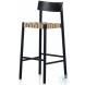 Heisler Almond Leather Blend Bar Stool from Four Hands | Coleman Furniture