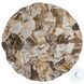 Signature Designs Fossilized Shell And Silver Caldera Round Dining ...