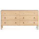 Isador Dry Wash Poplar 6 Drawer Dresser from Four Hands | Coleman Furniture