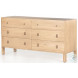 Isador Dry Wash Poplar 6 Drawer Dresser from Four Hands | Coleman Furniture