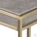 Cardew Charcoal Gray And Brushed Brass Console Table from Uttermost | Coleman Furniture