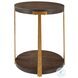 Palisade Rich Coffee And Antique Gold Side Table From Uttermost | Coleman Furniture