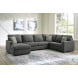 Edenfield Charcoal 3 Piece Sectional with LAF Chaise From Ashley ...