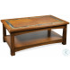 Craftsman Home Americana Oak Rectangular Cocktail Table from Riverside Furniture | Coleman Furniture