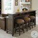 Paradise Valley Saddle Brown Console Bar Table Set from Liberty ...