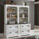 Allyson Park Wirebrushed White Bunching Lateral File Cabinet with Hutch ...