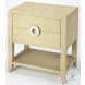 Amelle Blue Raffia End Table from Butler | Coleman Furniture