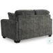 Lonoke Gunmetal Loveseat From Ashley Furniture | Coleman Furniture