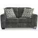 Lonoke Gunmetal Loveseat From Ashley Furniture | Coleman Furniture