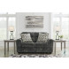 Lonoke Gunmetal Loveseat From Ashley Furniture | Coleman Furniture