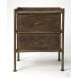 Cameron Bronze Industrial Chic Side Table from Butler | Coleman Furniture