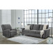 Rannis Pewter Queen Sofa Sleeper From Ashley Furniture | Coleman Furniture
