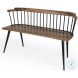 Tempe Brown Industrial Chic Spindle Back Bench From Butler | Coleman ...