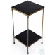 Imogen Black Marble Side Table From Butler | Coleman Furniture