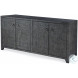Bar Harbor Charcoal Raffia 4 Door Sideboard From Butler | Coleman Furniture