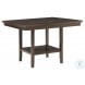 Balin Dark Brown Lazy Susan Counter Height Dining Room Set from ...