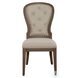 Americana Farmhouse Dusty Taupe Upholstered Tufted Back Side Chair Set ...