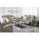 Lavenhorne Pebble Reclining Sofa with Drop Down Table From Ashley ...